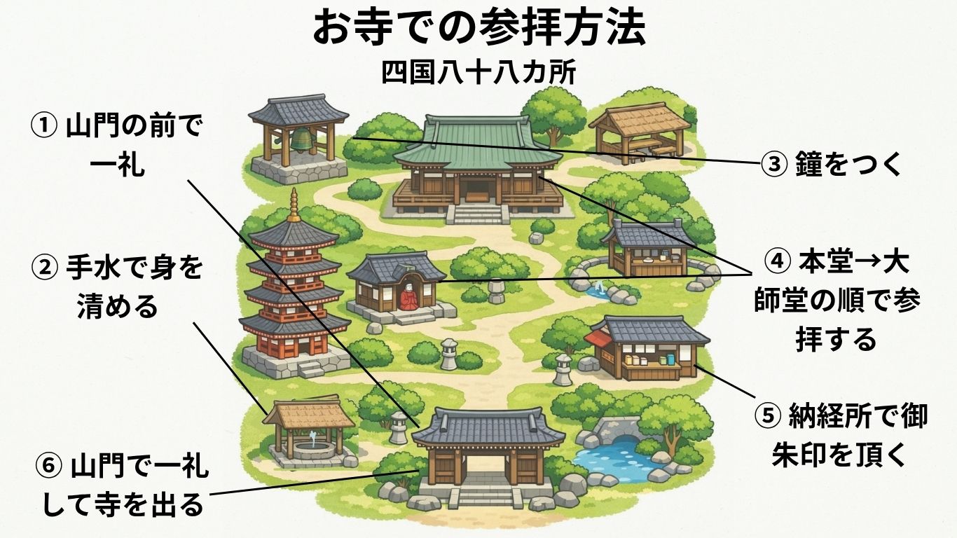 四国遍路の参拝方法を徹底解説｜順番・作法・NG行動まとめ | お遍路コンパス